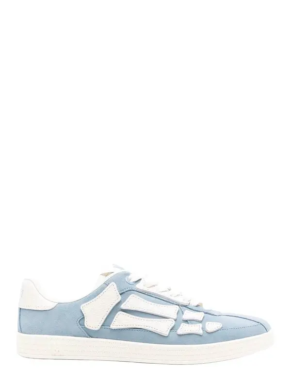 Amiri Pacific Bones" Skeleton Suede Sneakers - Blue