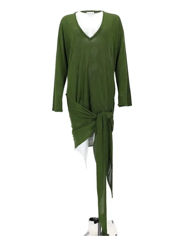 Attico Viscose Mini Suit Dress - Green