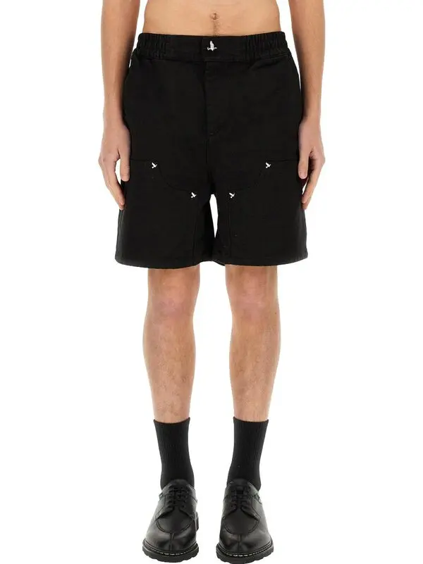 3.PARADIS Twill Shorts - Black