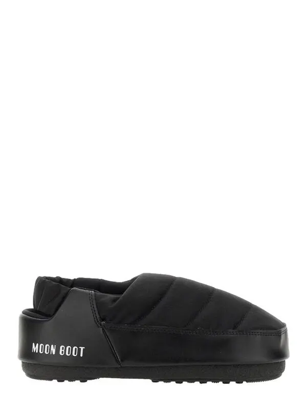 Moon Boot Evolution Slip-on Sandal With Non-slip Rubber Sole - Black