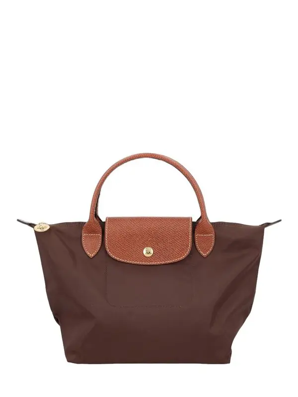 Longchamp Foldable Nylon Tote Bag - Brown