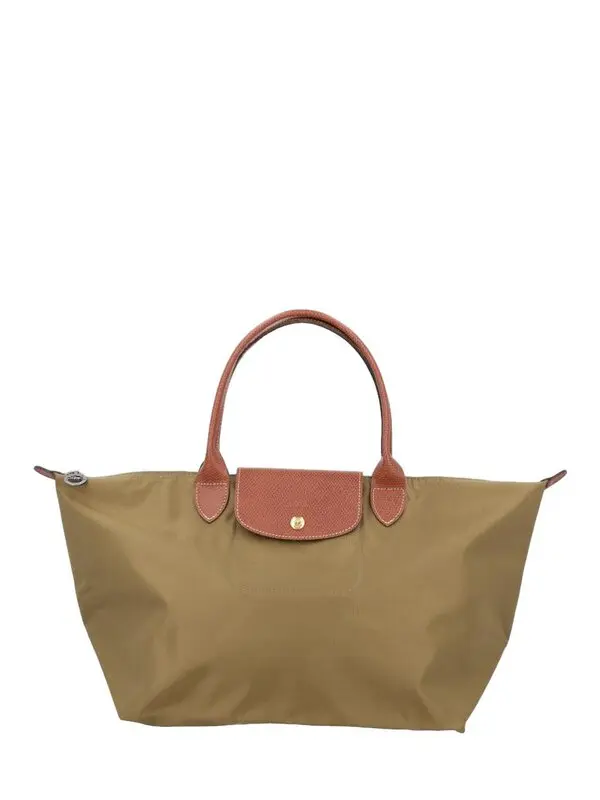 Longchamp Foldable Nylon Tote Bag - Green