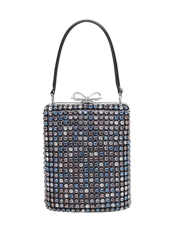 SELF-PORTRAIT Embellished Mini Handbag - Multi Coloured