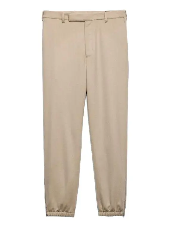 Prada Tailored Trousers With Zipped Cuffs - Calce