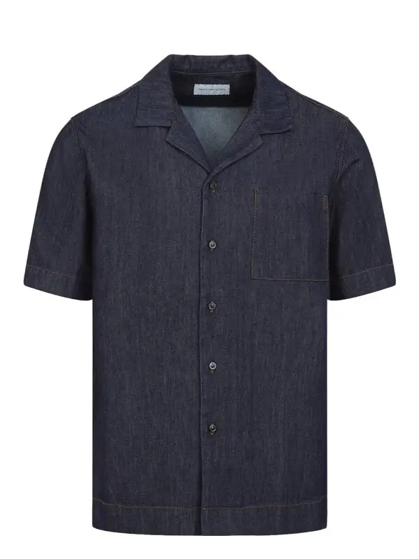 Dries Van Noten Mini Cotton Shirt - Blue