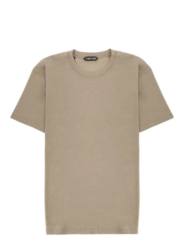 TOM FORD Logo Embroidery T-shirt - Green