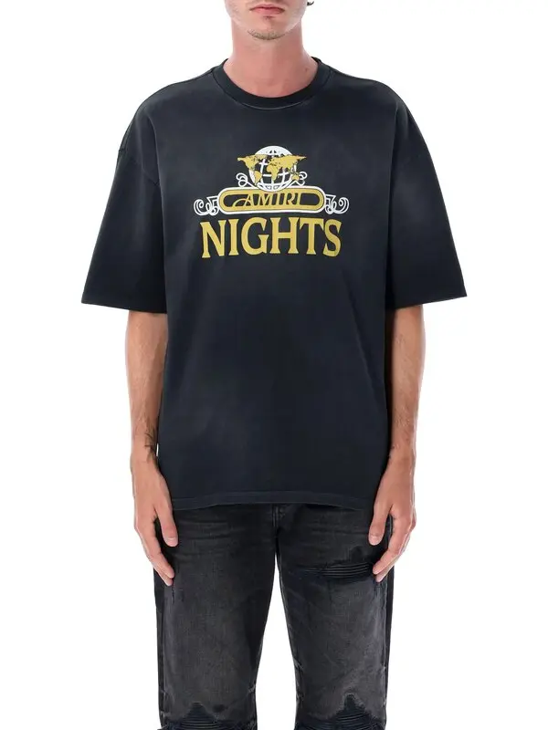 Amiri Nights' Oversized T-shirt - Black