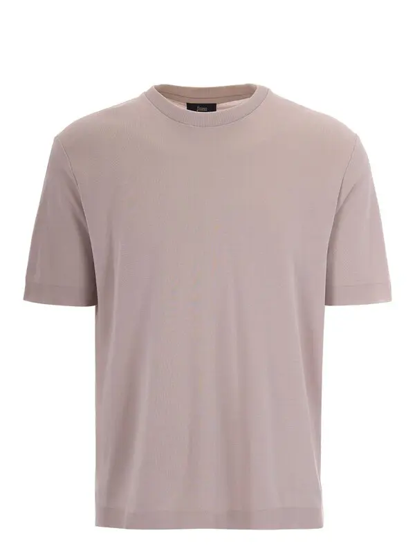 Herno Slim Fit Casual T-shirt For - Grigio Perla