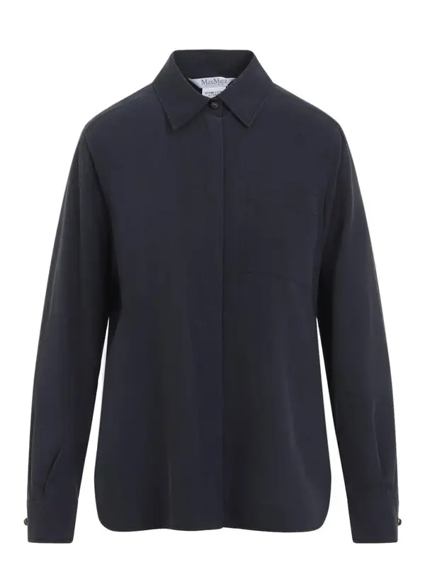 Max Mara Siamese Silk Shirt - Black