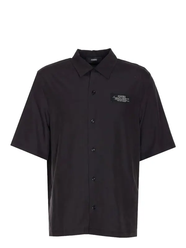 Amiri Spirit Bowling Shirt For - Black