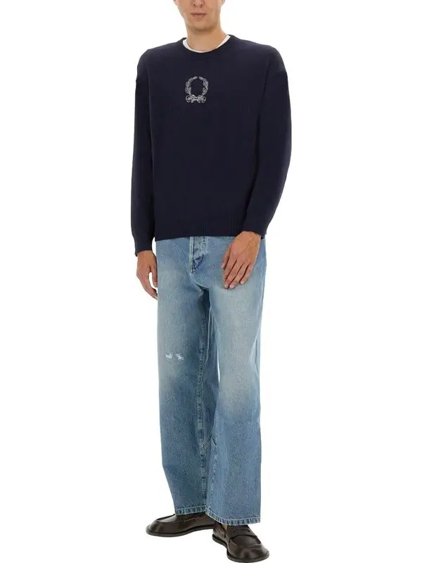 Moschino Tailored Cotton Trousers For Fw25 - Blue