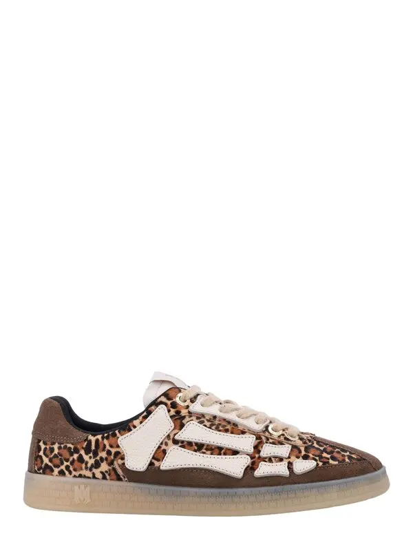 Amiri Leopard Sunset Skate Low Top Sneakers - Brown