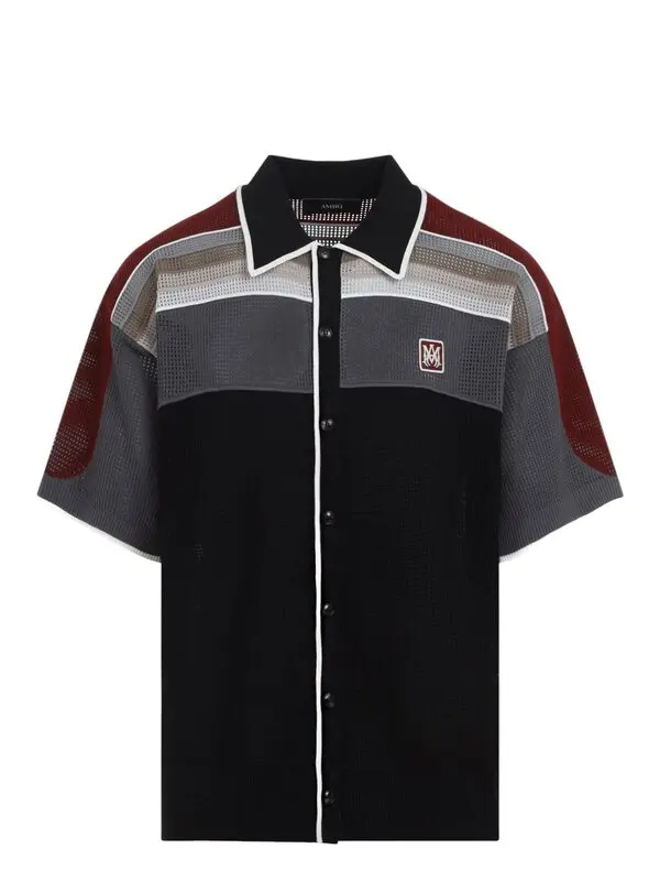 Amiri Ma Sport Logo-patch Shirt - Black