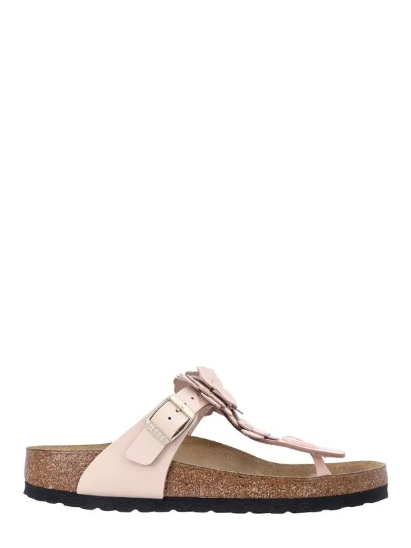 BIRKENSTOCK Floral Appliqué Thong Sandals - Pink