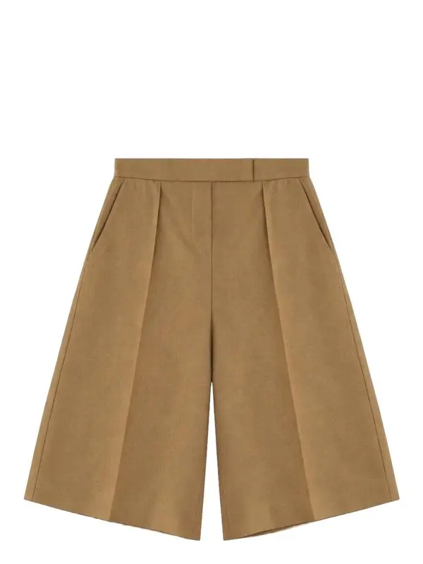 Max Mara Linen Bermuda Shorts - Beige