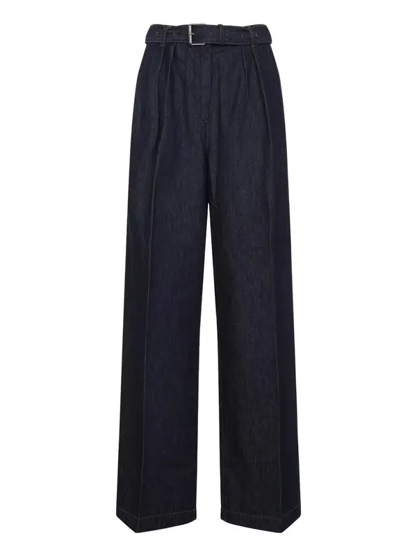 Dries Van Noten Belted Denim Jeans - Blue