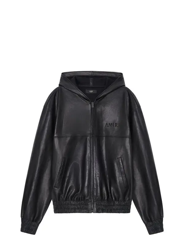 Amiri Zip-up Hoodie - Black