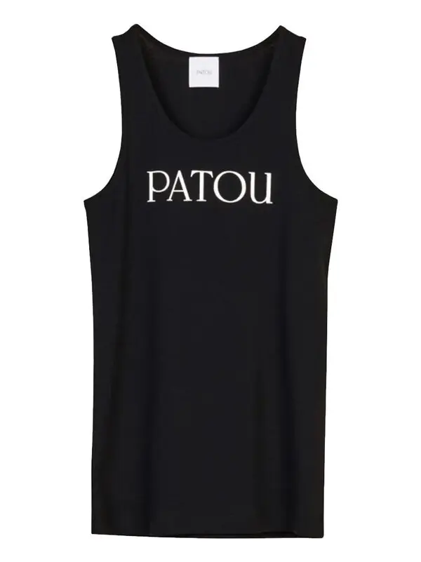 PATOU Slim Fit Logo Tank - Black
