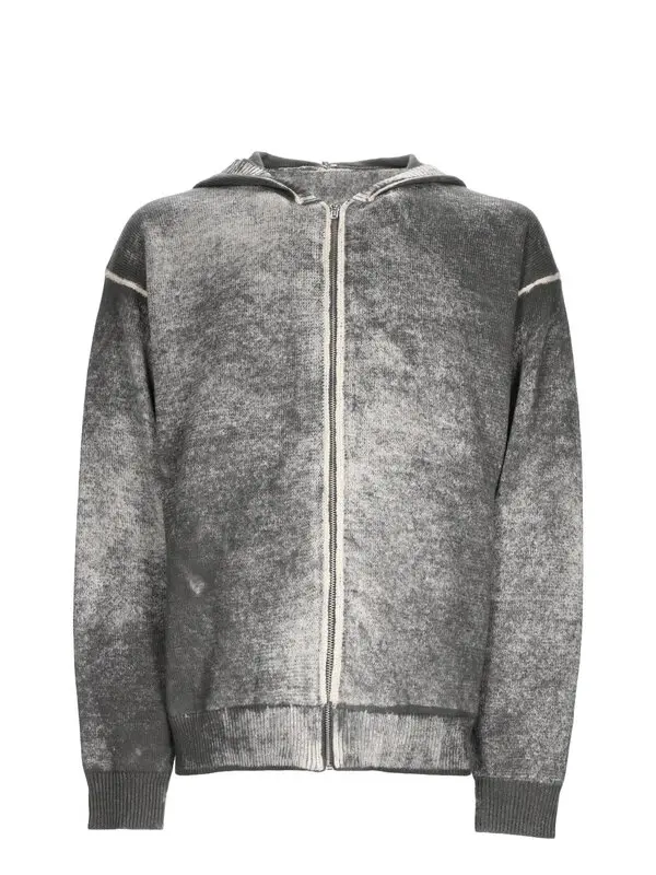 AMISH SUPPLIES Zip-up Cotton Sweater - Grey