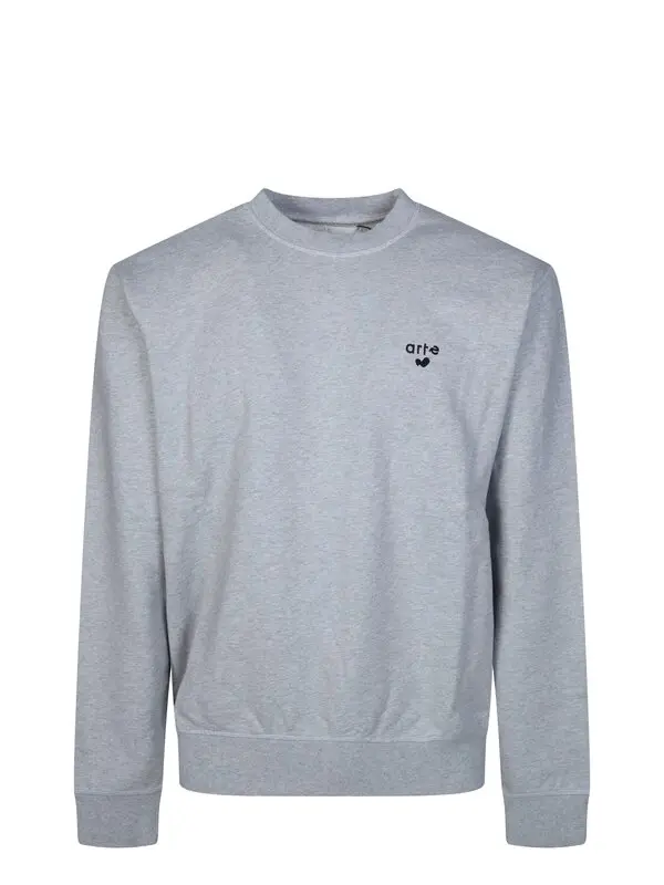 ARTE Heart Logo Mini Crewneck - Grigio