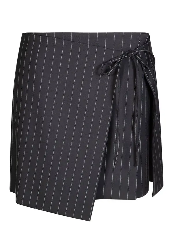 Sportmax Striped Wrap Mini Skirt - Multicolor