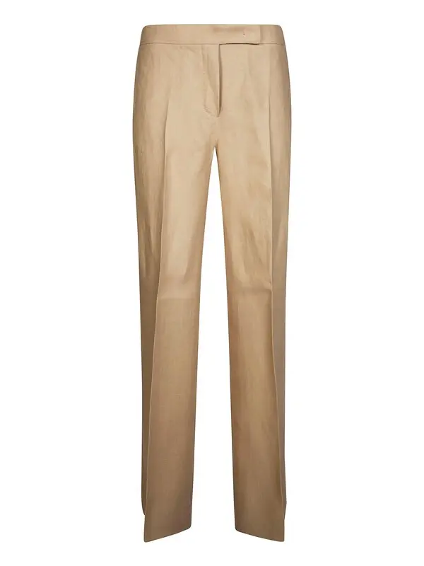 MAX MARA SFILATA Elegant Palazzo Trousers - Beige