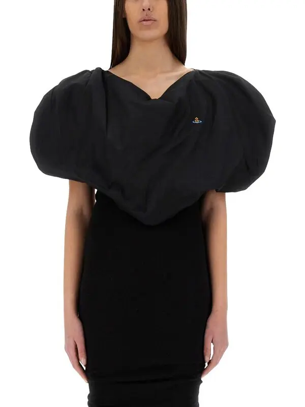 VIVIENNE WESTWOOD Poplin Heart Top - Black