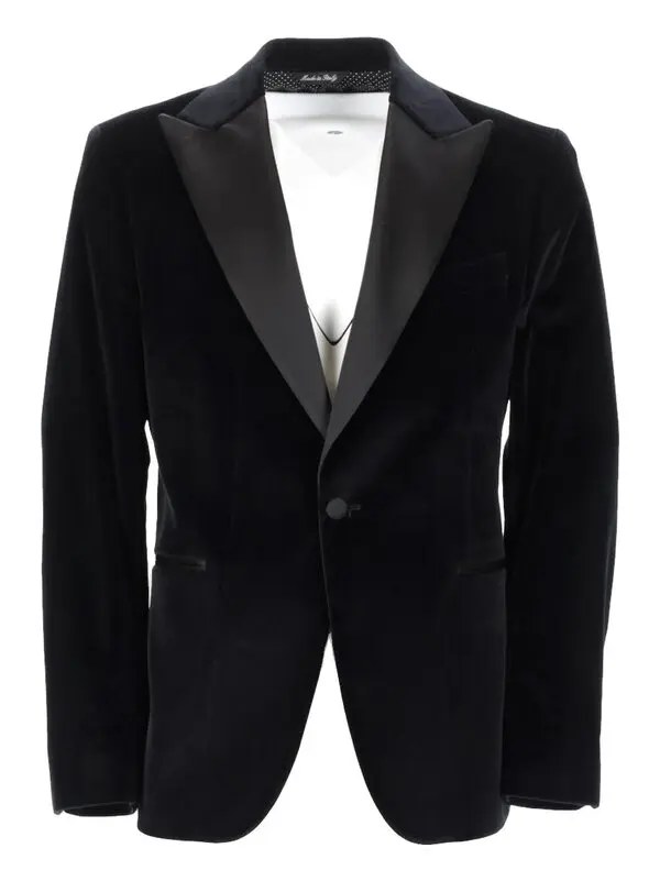 Brian Dales Classic Cotton Blend Tailored Jacket - Black