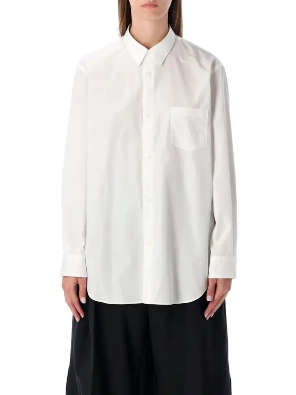Junya Watanabe Chambray Long Sleeve Shirt - Whte