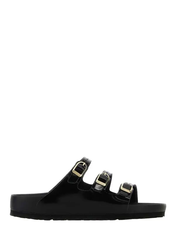 BIRKENSTOCK Florida Three-buckle Slide Sandals - Black