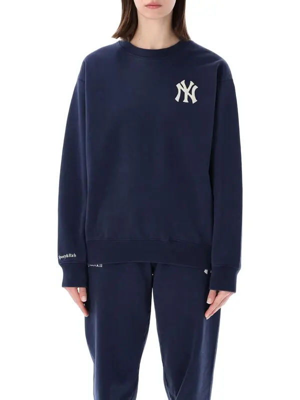 SPORTY & RICH Crewneck Sweatshirt - Blue