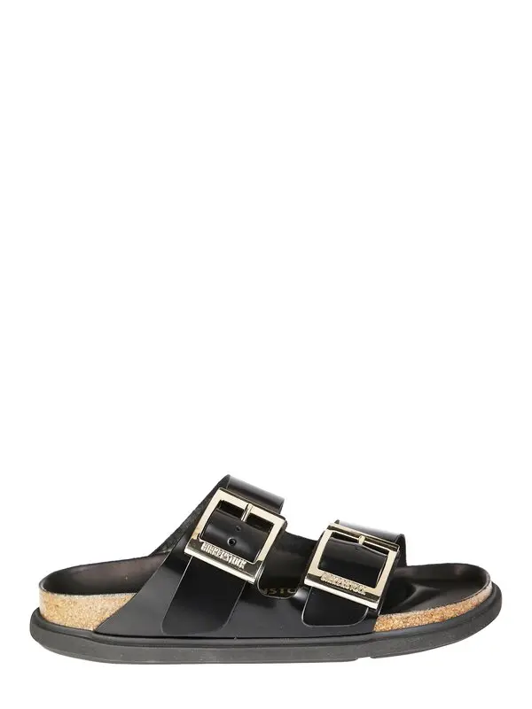 BIRKENSTOCK Classic Double-buckle Slide Sandals - Nero