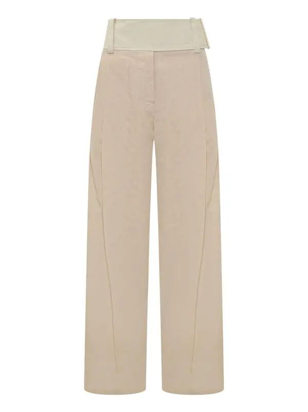 Sportmax Tailored Straight-leg Trousers - Ecru