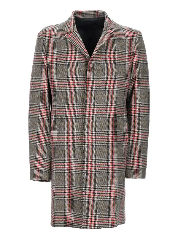 Brian Dales Plaid Wool Overcoat - Multicolour