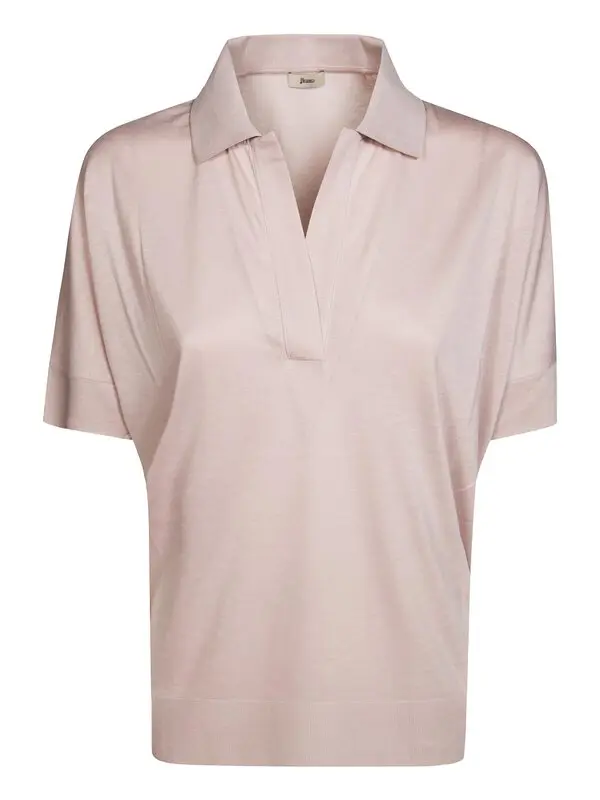 Herno Elegant Polo T-shirt - Rosa