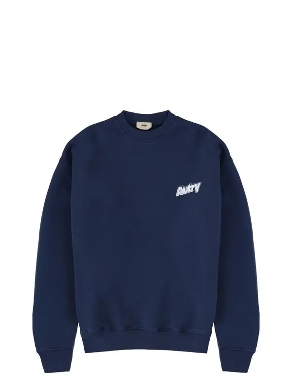 AUTRY Cotton Crewneck Sweatshirt - Blue