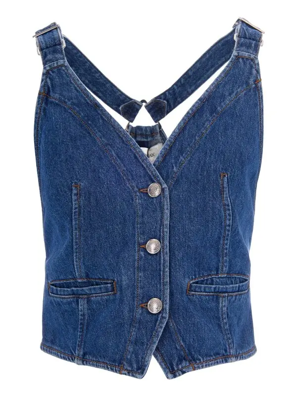 Sportmax Denim Vest - Blu Notte