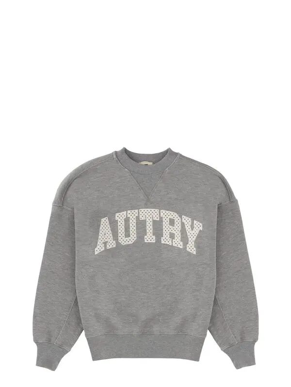 AUTRY Crewneck Sweatshirt With Graphic Detail - Grey