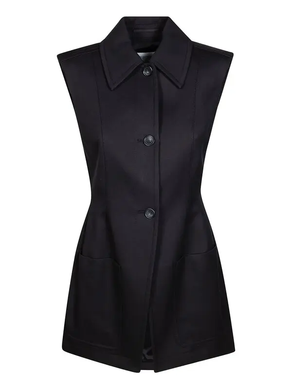 Sportmax Sleeveless Gilet Shirt - Nero