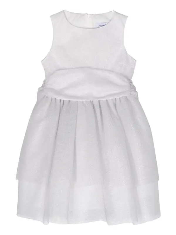 SIMONETTA Glittered Full-skirt Dress - Silver