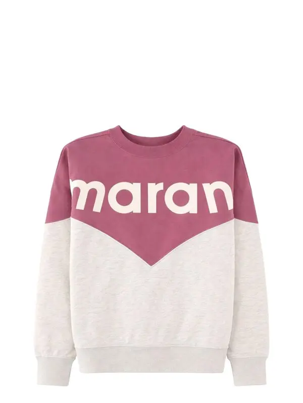 MARANT ETOILE Houston" Crewneck Sweatshirt - Pink