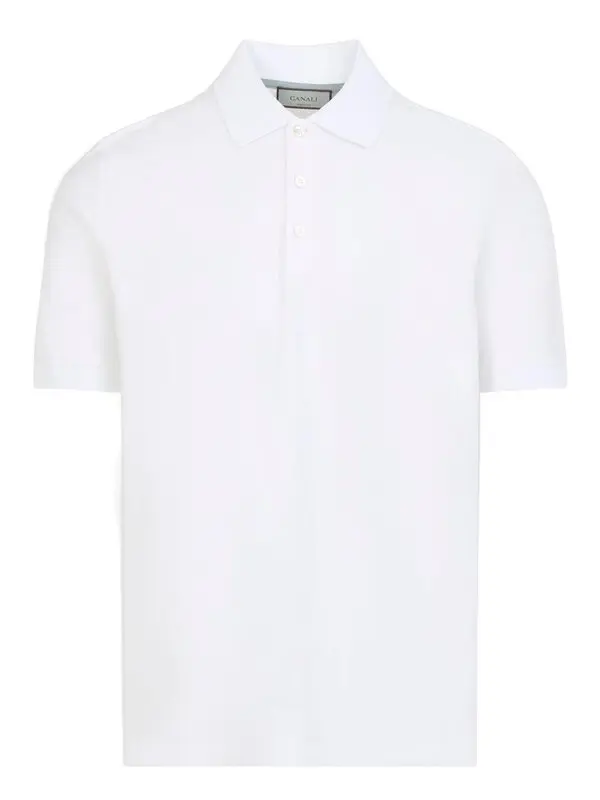 Canali Classic Cotton T-shirt For Ss26 Collection - White