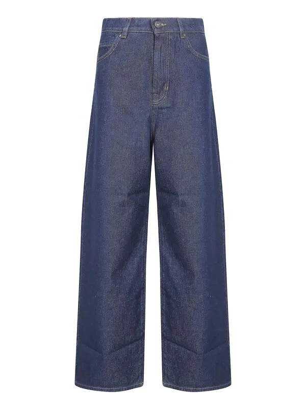 Max Mara Wide Leg Jeans - Blu