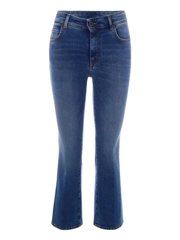 Max Mara Draped Jeans - Blu