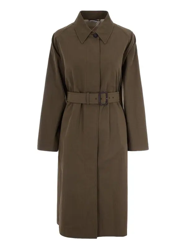 Max Mara Tailored Belted Coat - Fango