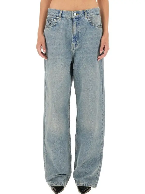 Moschino Straight Leg Pants - Denim