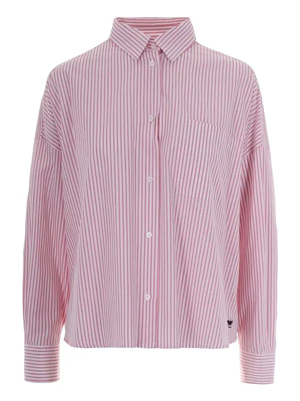 Max Mara Striped Cotton Shirt - Rosa