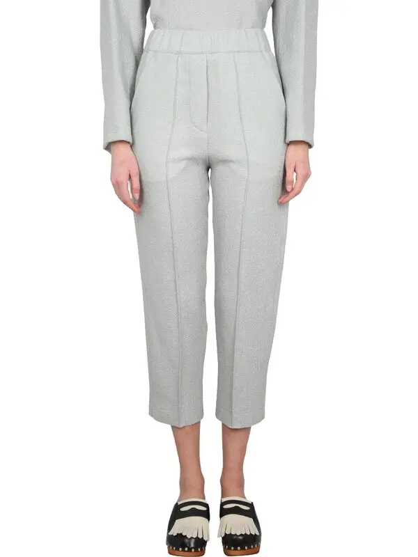 ALYSI High Waist Cropped Trousers - Multicolour