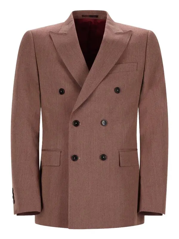 Drole De Monsieur Double-breasted Blazer - Brown