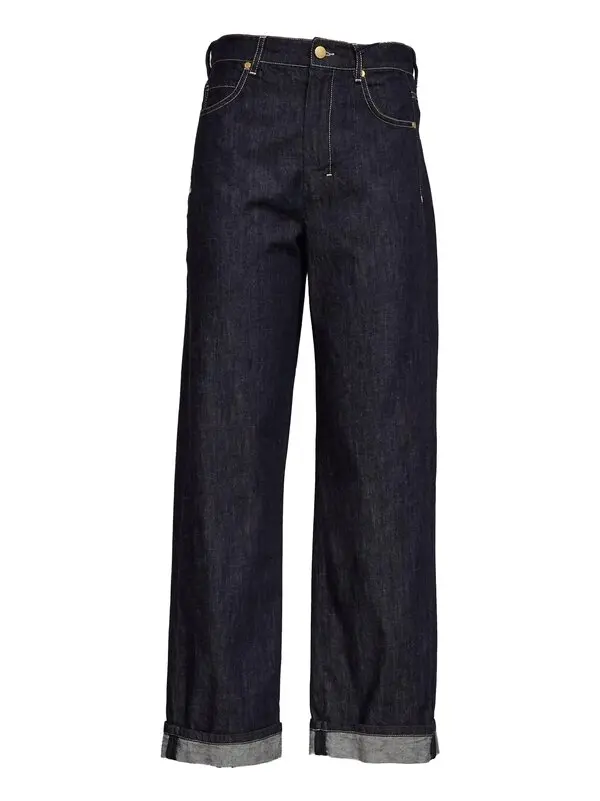 Max Mara Wide-leg Five-pocket Jeans - Blu